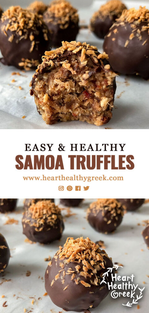 Samoa Truffles - Heart Healthy Greek